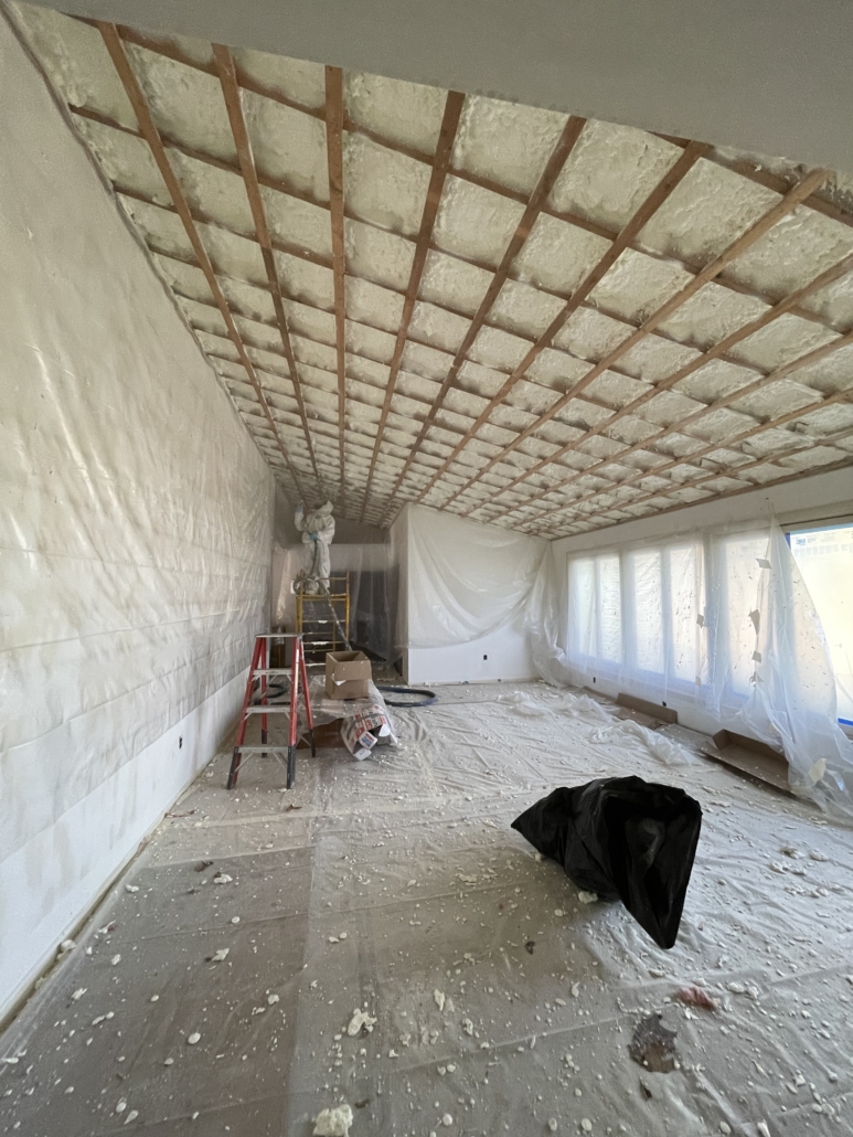 Cathedral Ceiling Insulted in Chelmsford, MA - Green Stamp Insulation